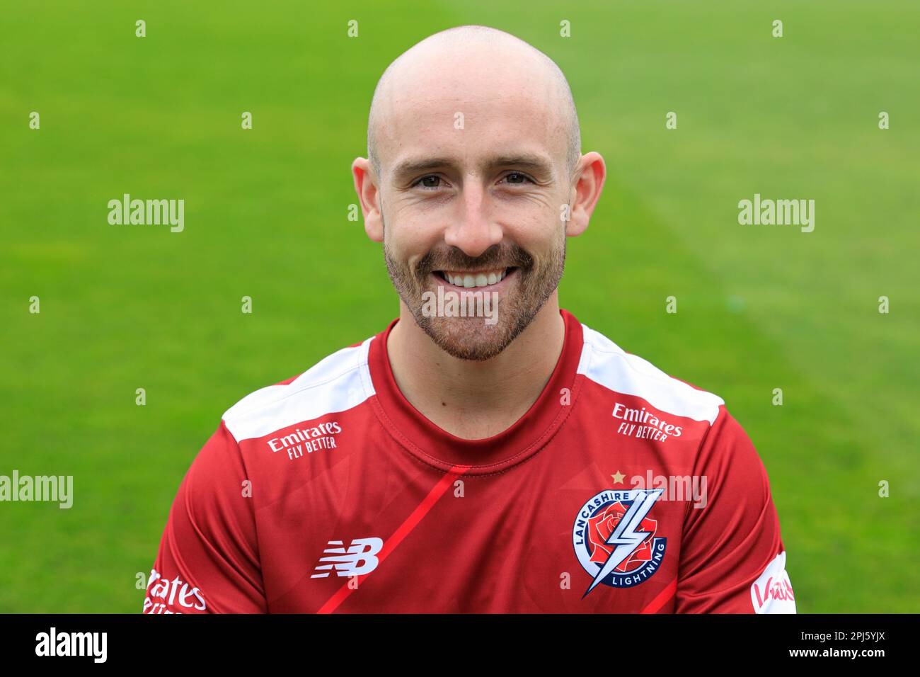 Josh Bohannon of Lancashire Lightning at Lancashire Cricket Media Day ...