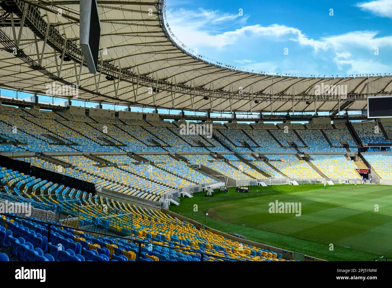 Maracana Stadium architecture building, Rio de Janeiro, Brazil Stock ...