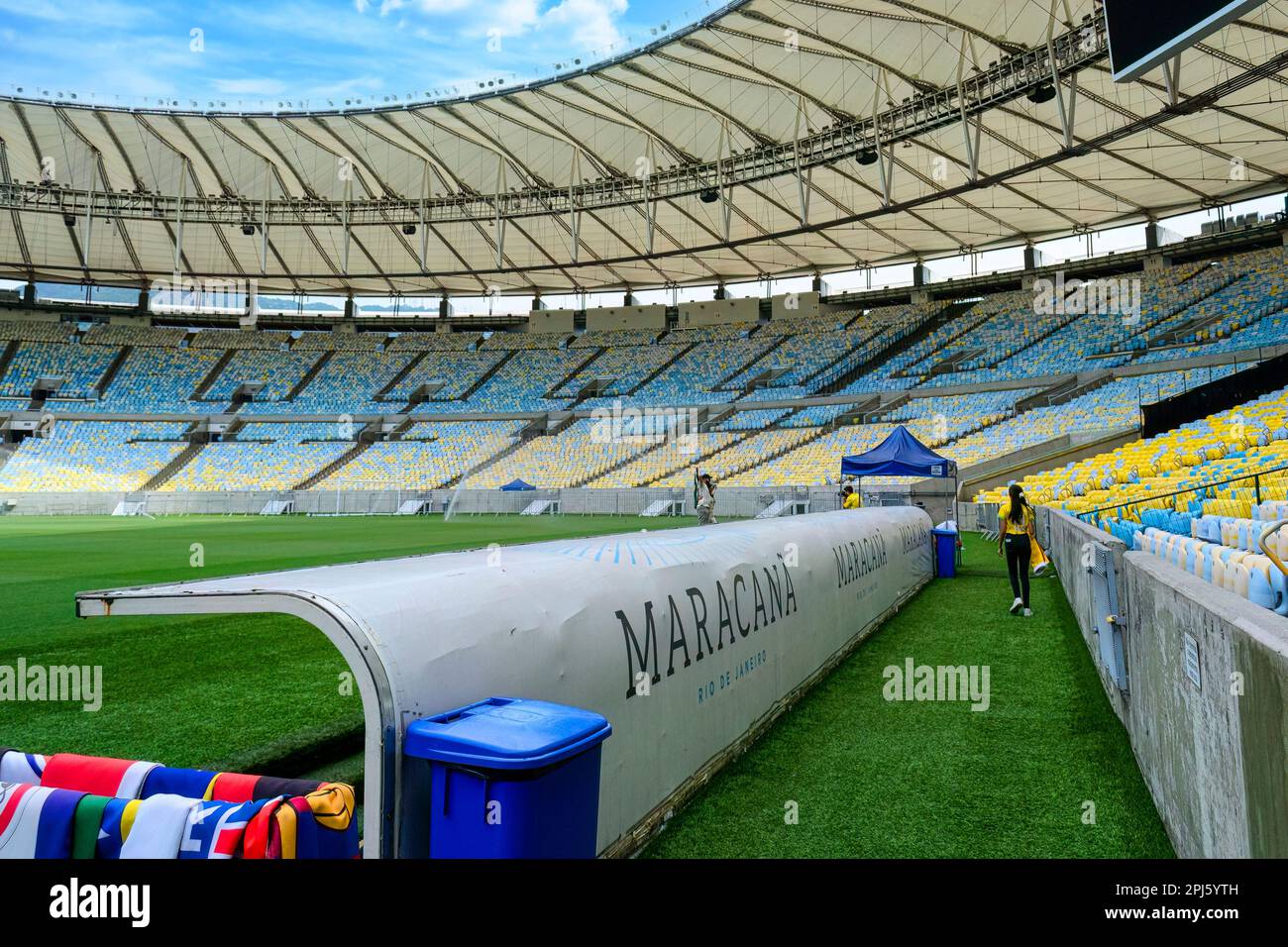Maracana Stadium architecture building, Rio de Janeiro, Brazil Stock ...