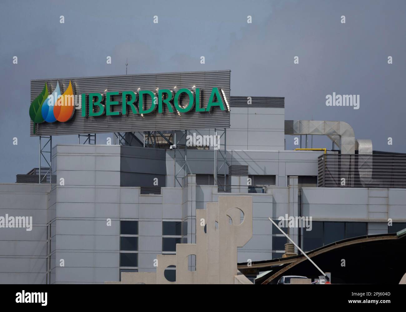Facade of Iberdrola's headquarters, on March 31, 2023, in Madrid (Spain ...