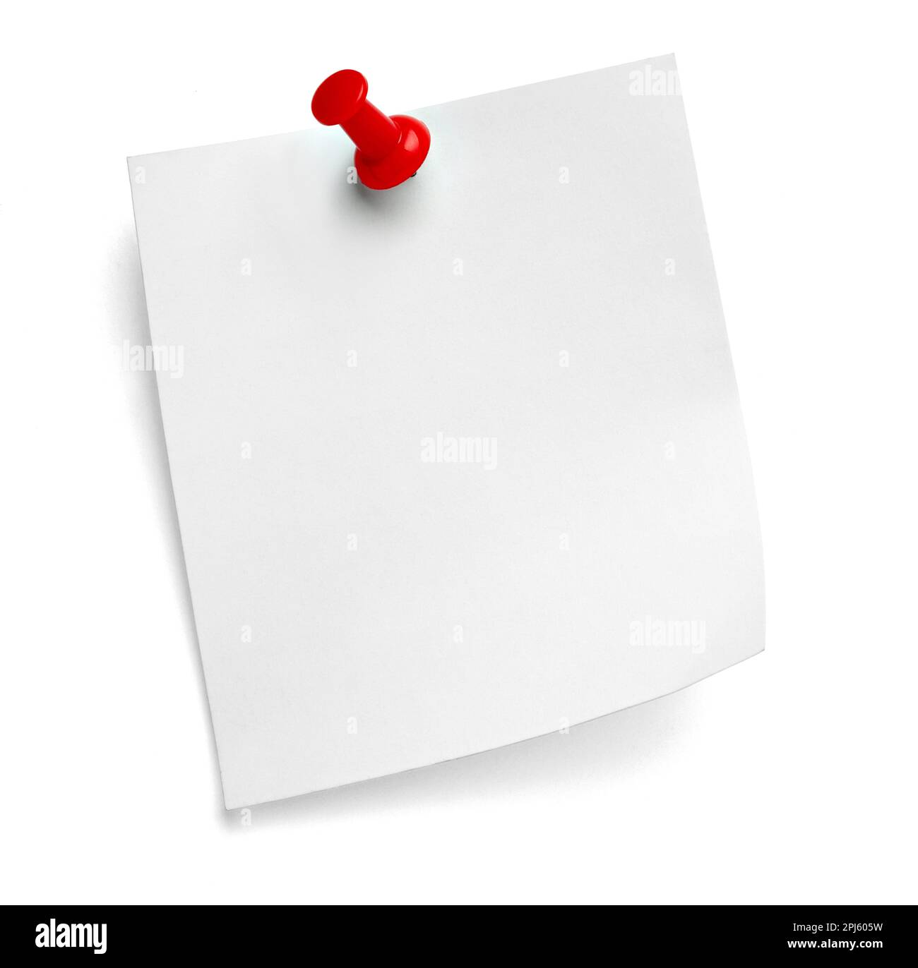 note paper push pin message red white black Stock Photo - Alamy