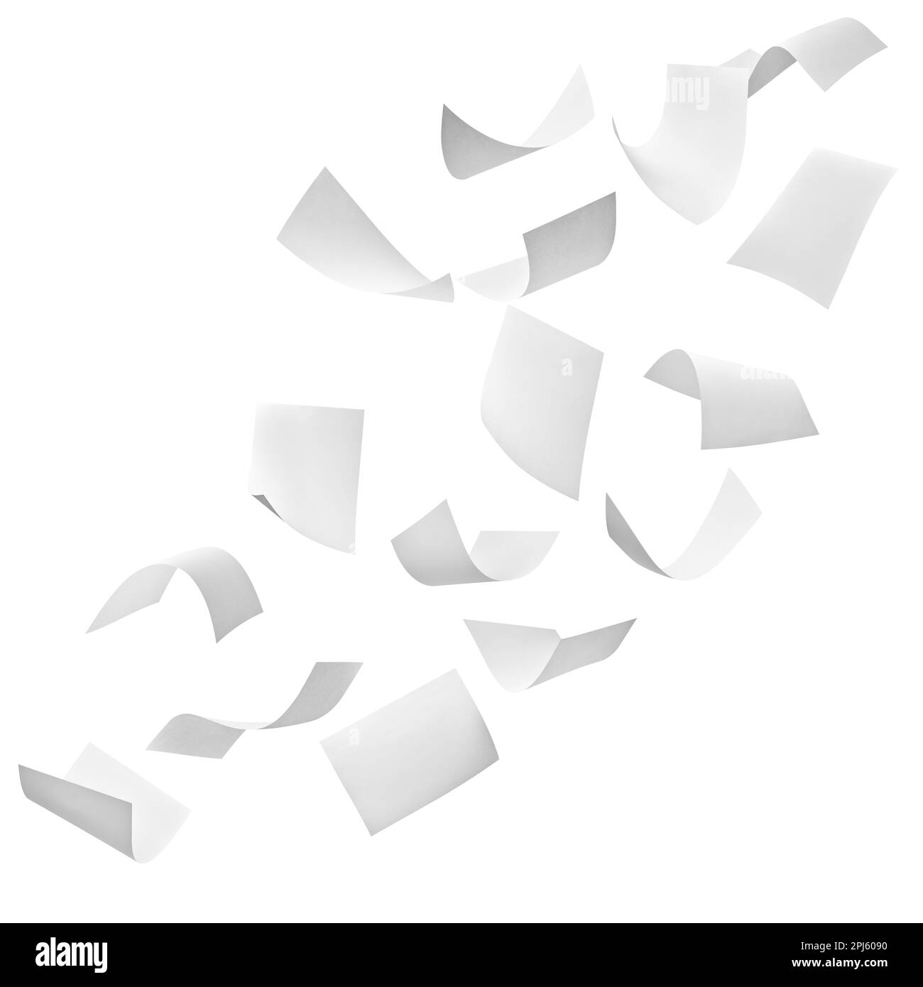 Papers Flying In The Wind