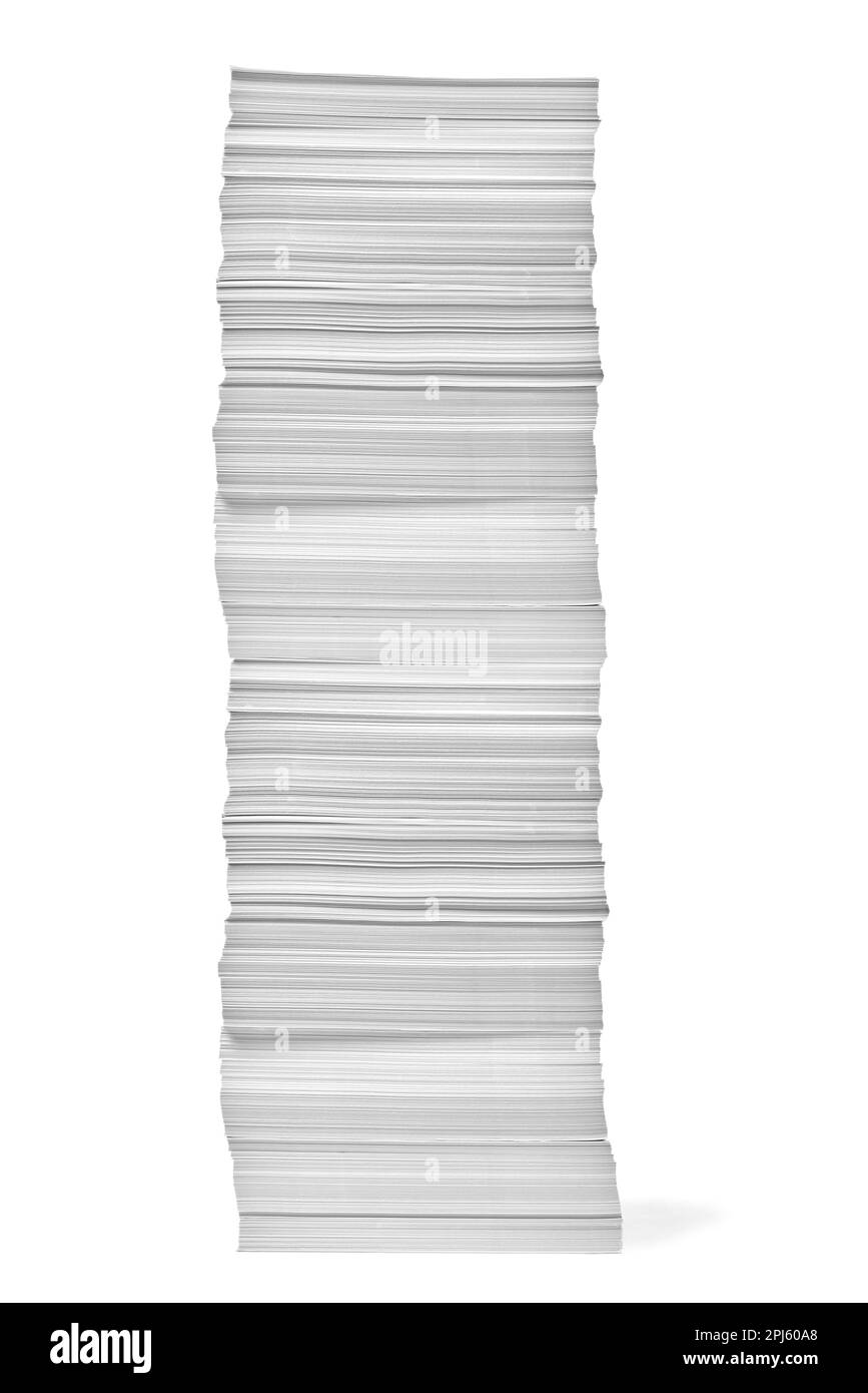 paper stack pile office paperwork busniess education Stock Photo - Alamy
