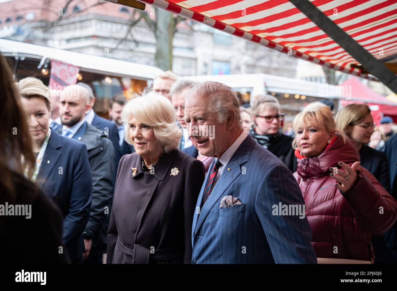 King charles queen camilla germany hi-res stock photography and images ...