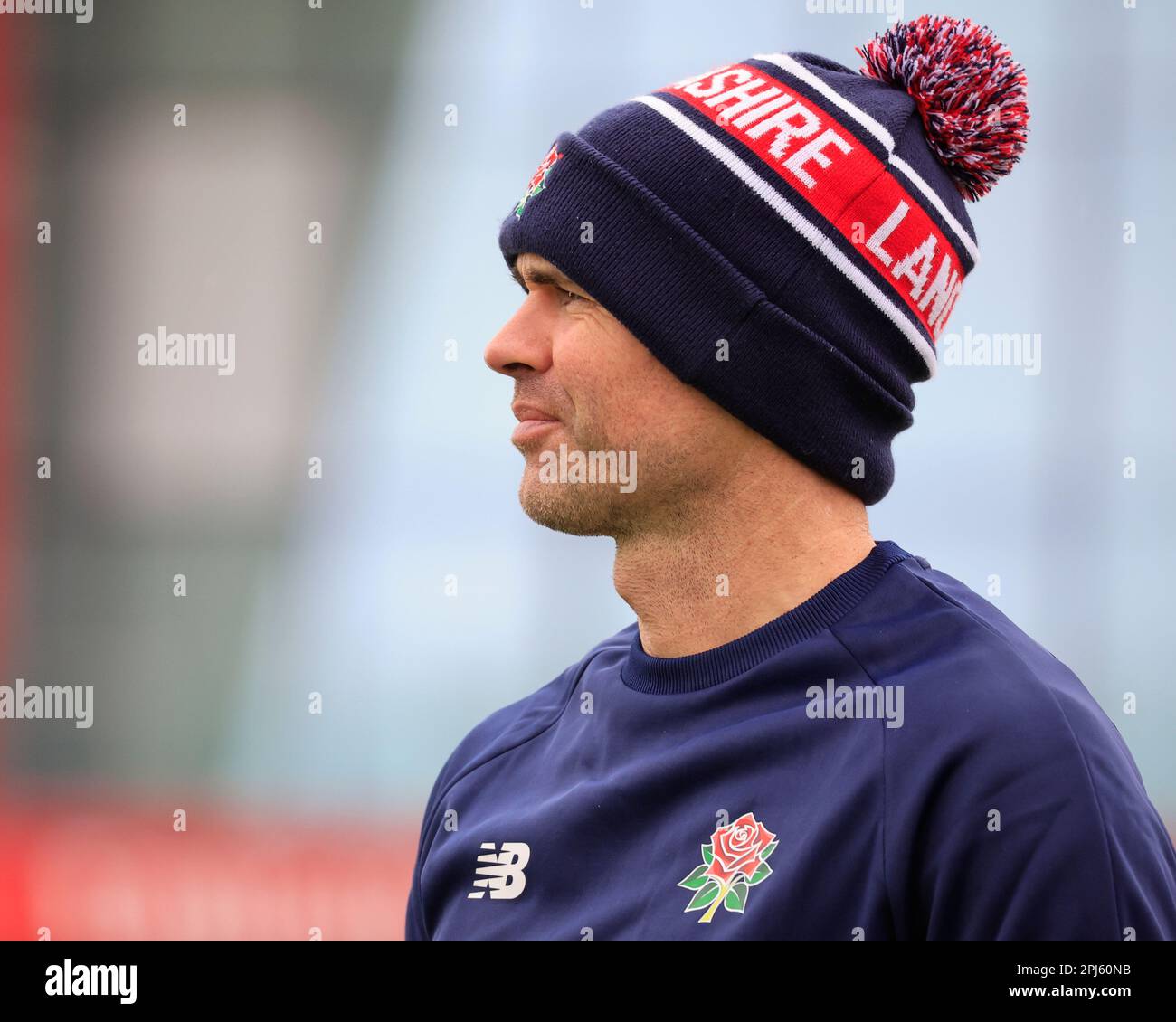 James Anderson of Lancashire Cricket Club at Lancashire Cricket Media ...