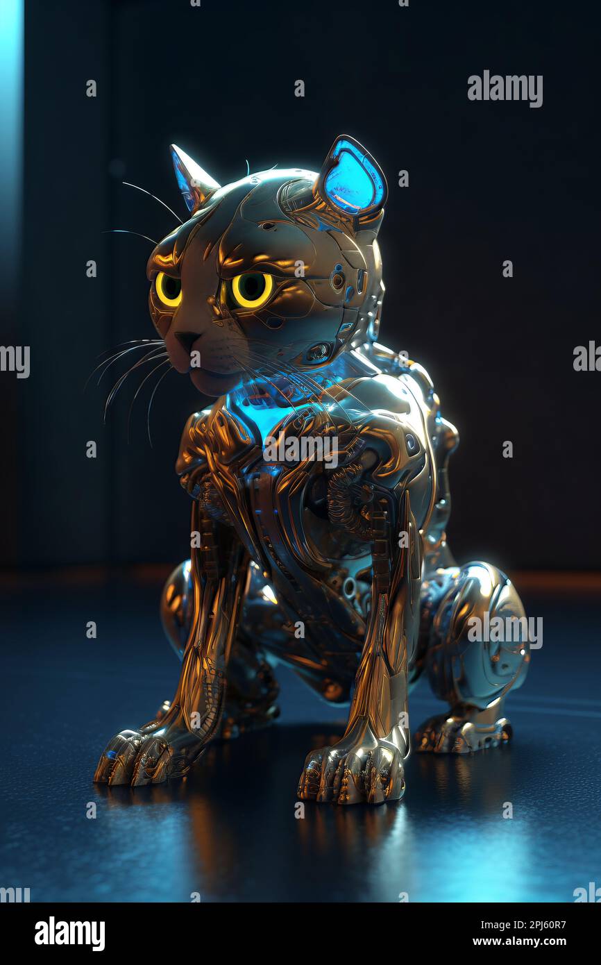 Cyberpunk cat game hi-res stock photography and images - Alamy