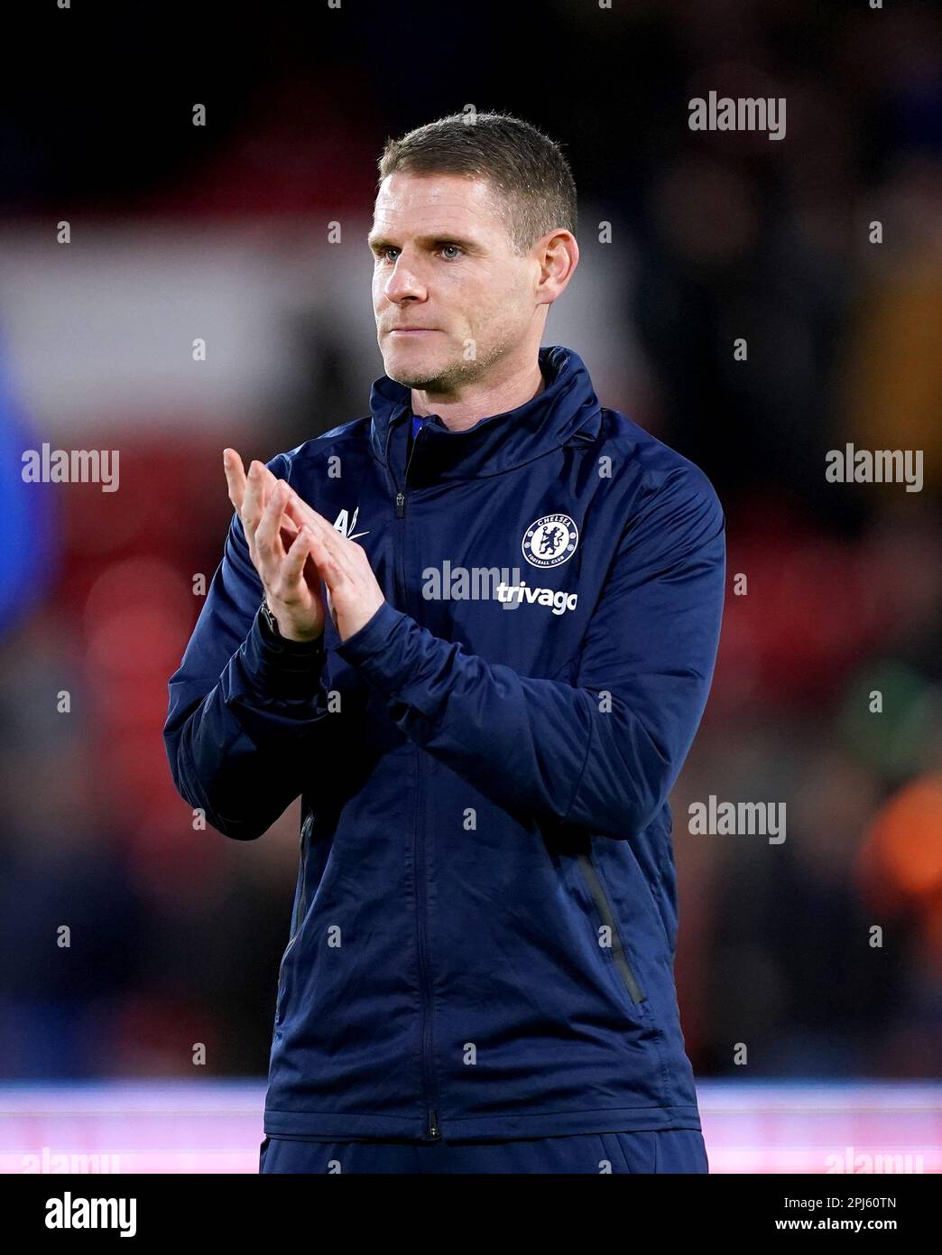 File photo dated 01-01-2023 of Chelsea assistant coach Anthony Barry ...