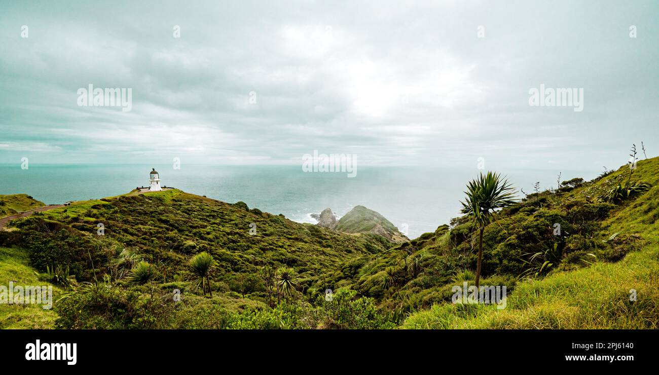 Cape Reinga Lighthouse Stock Photo - Alamy