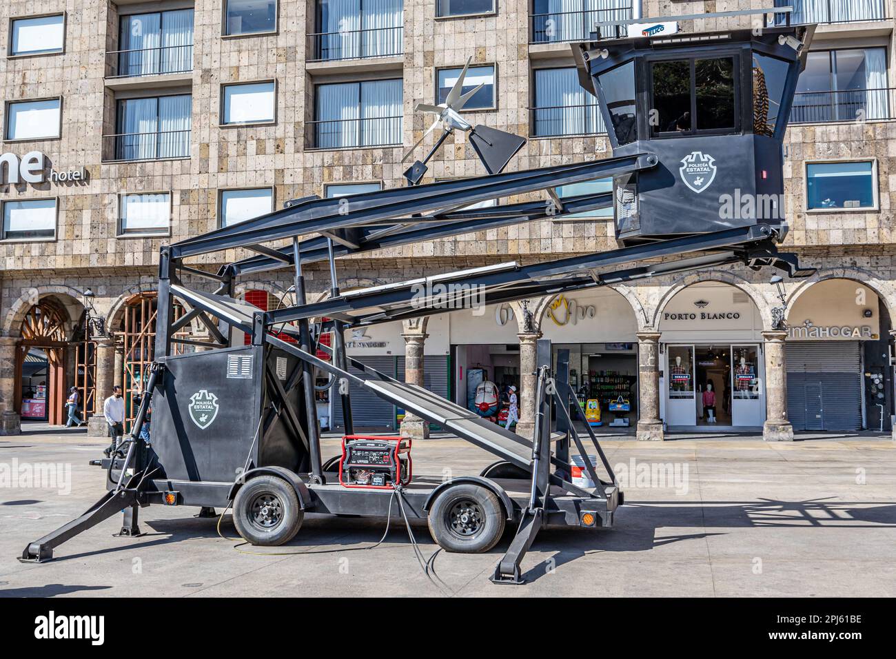 Guadalajara, Jalisco Mexico. February 4, 2023. Police security mobile ...