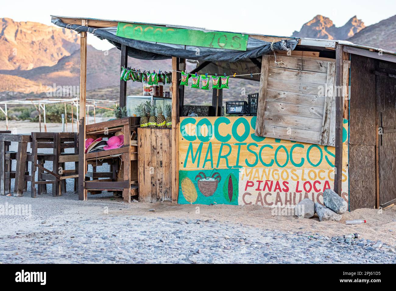 La Paz, Baja California Sur Mexico. 6 February, 2023. Mexican coastal ...