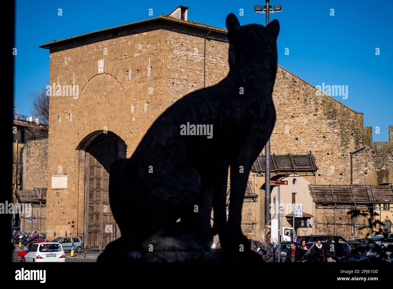 Porta Romano. Large 13th-century gate. and still in use. Ancient city ...