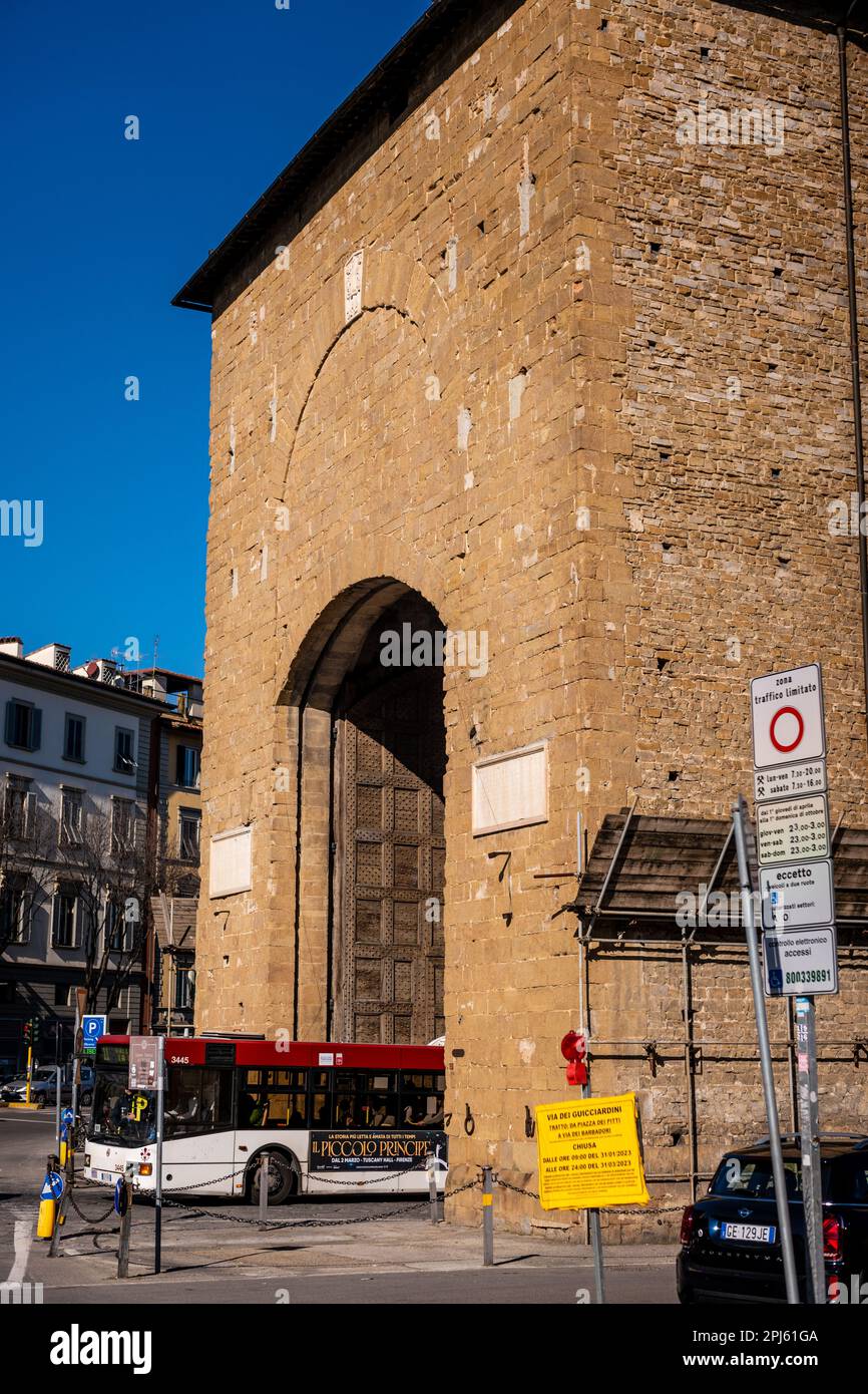 Porta Romano. Large 13th-century gate. and still in use. Ancient city ...