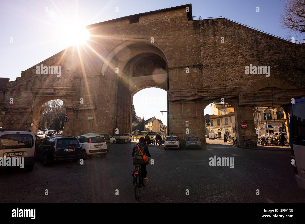 Porta Romano. Large 13th-century gate. and still in use. Ancient city ...