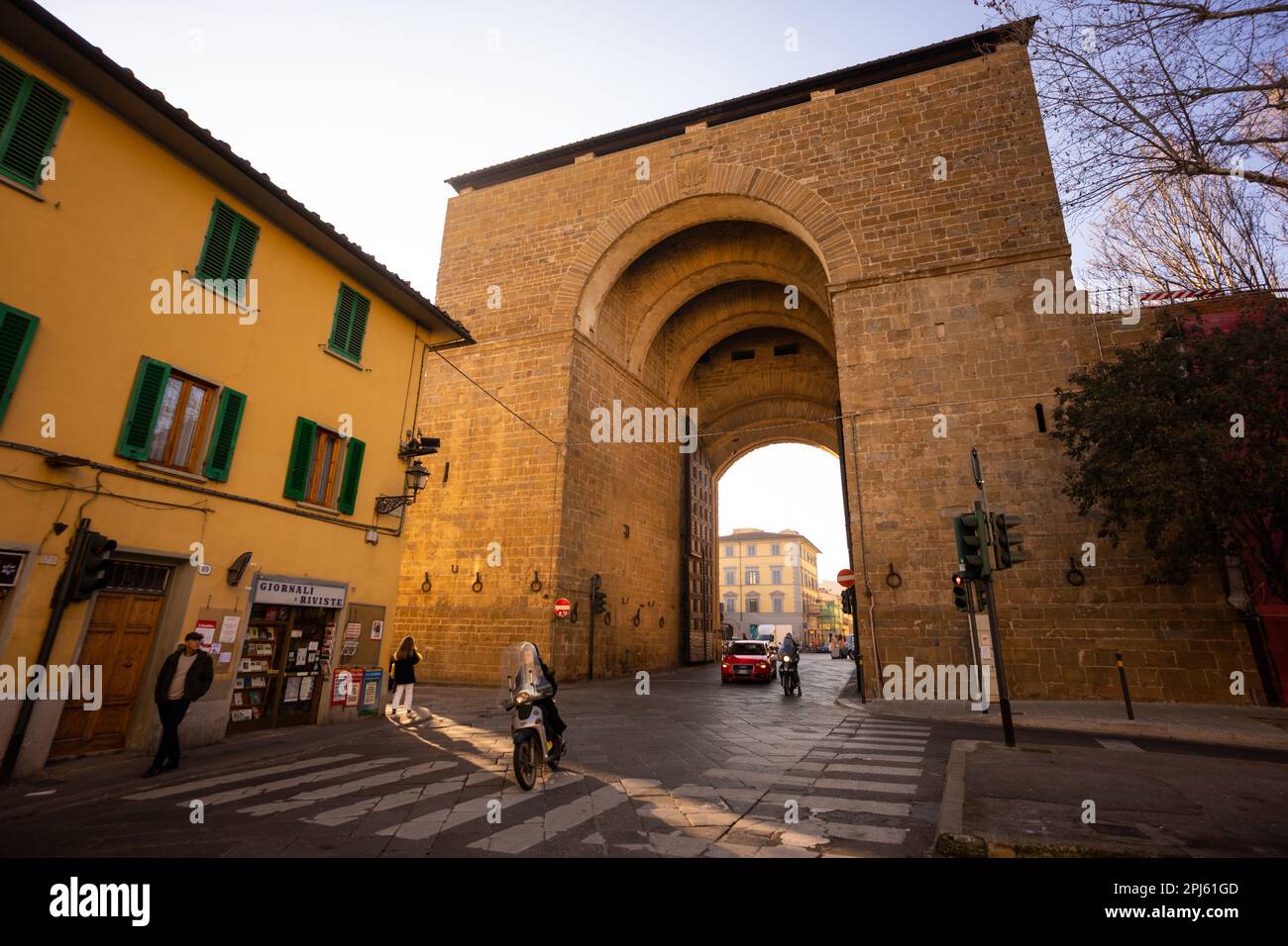 Porta di San Frediano, 14th-century city gate on the west side of the ...