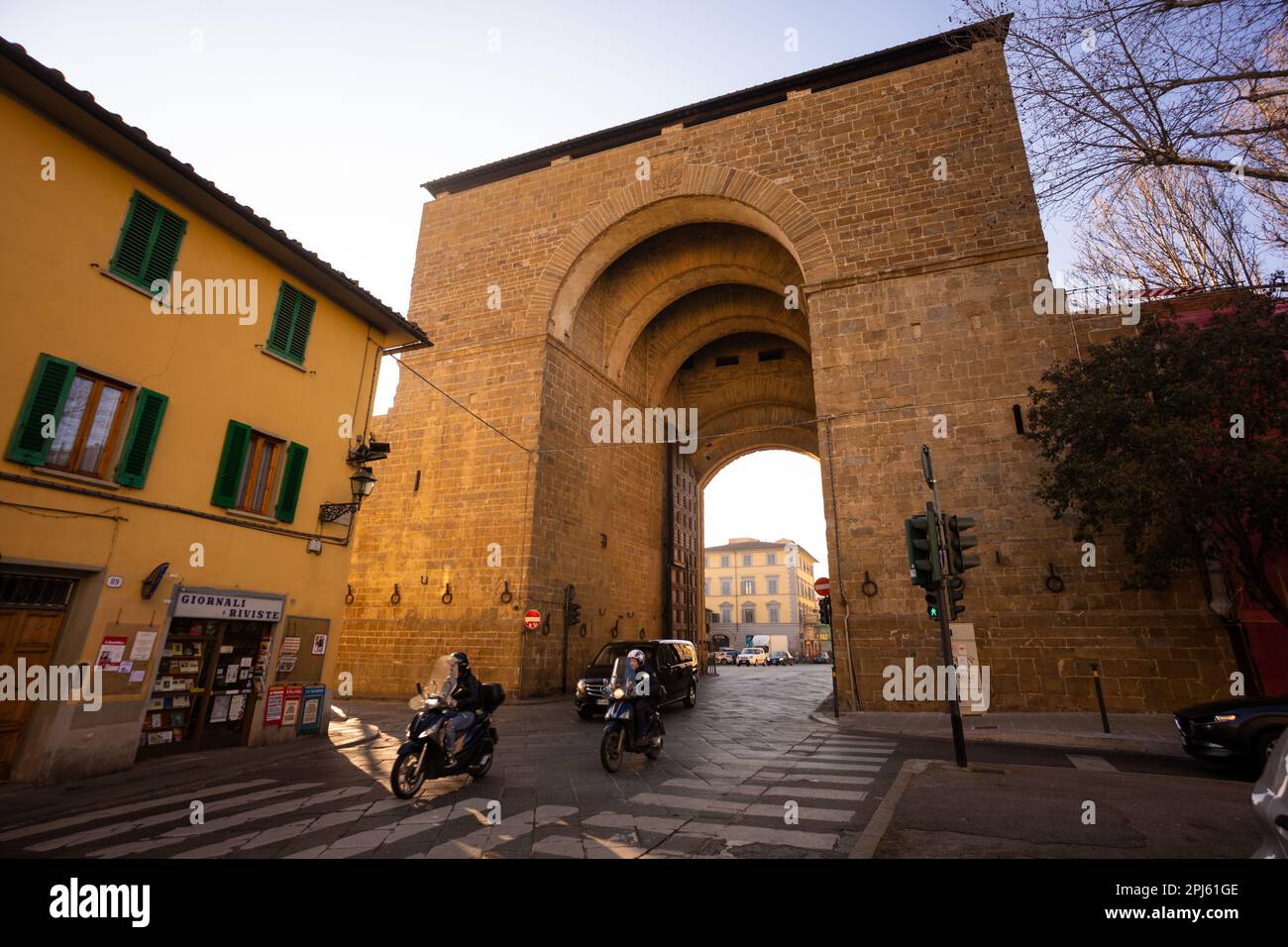 Porta di San Frediano, 14th-century city gate on the west side of the ...