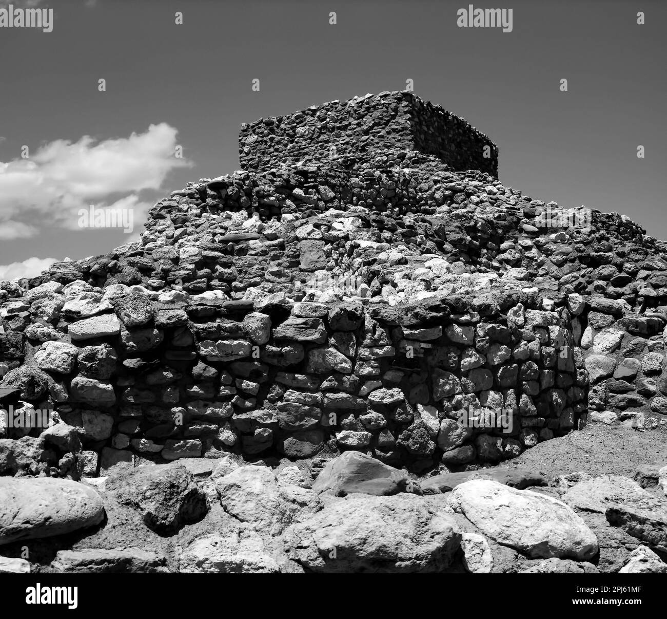 Tuzigoot National Monument pueblo dwelling built by the Sinagua people ...