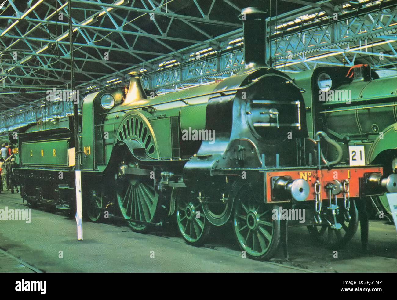 Great Northern Railways Stirling Single #1 4-2-2 steam locomotive was ...