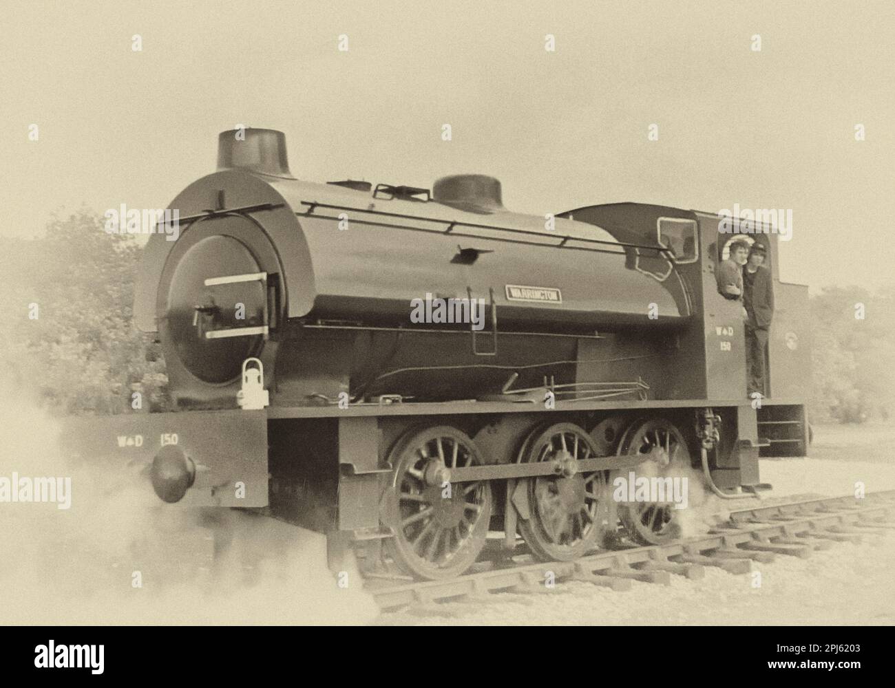 War Department industrial use 0-6-0 Saddle Tank steam train #150 ...