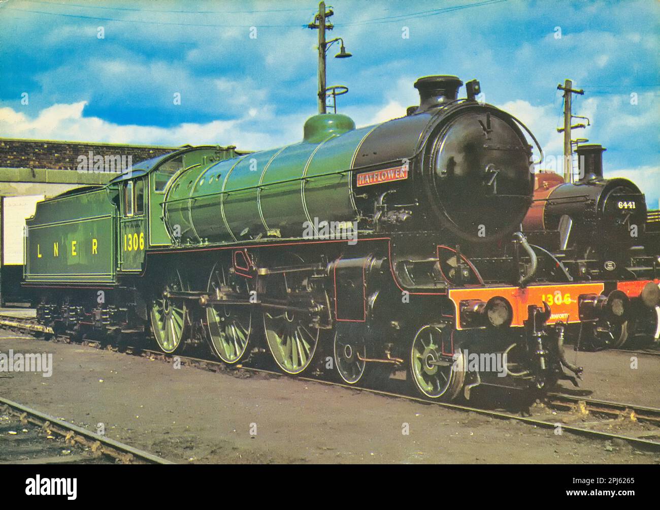 The London North Eastern Railways Class B1, 4-6-0 #1306 Mayflower steam ...