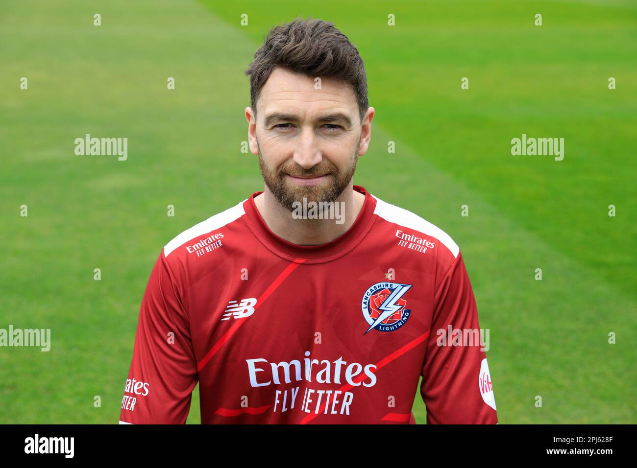 Richard Gleeson of Lancashire Lightning at Lancashire Cricket Media Day ...