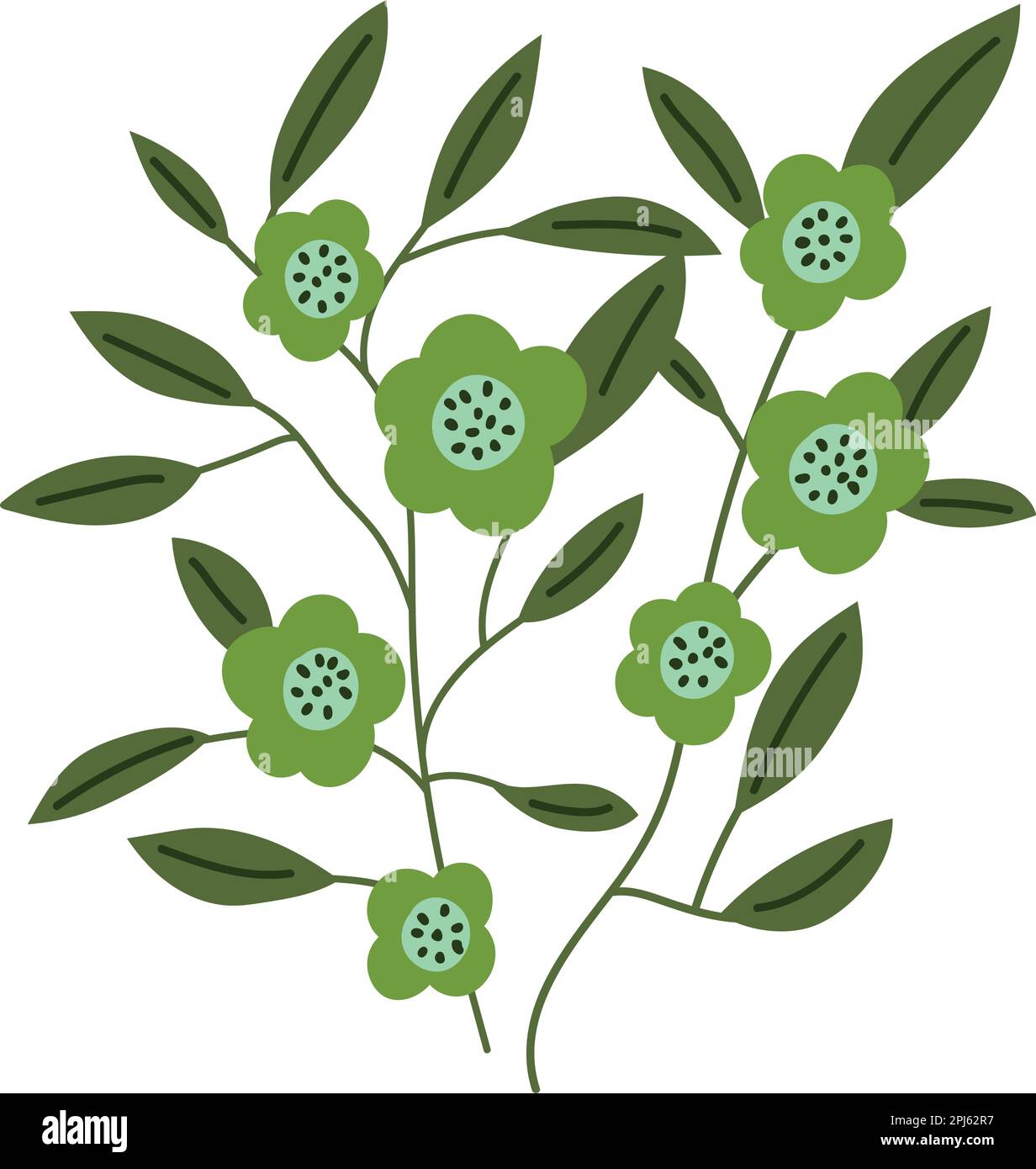 flowers branch icon Stock Vector Image & Art - Alamy