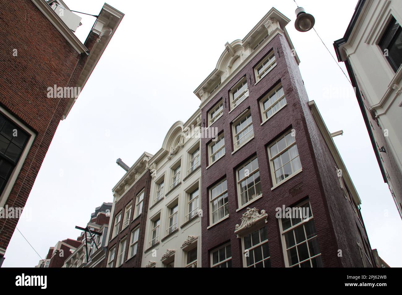 old brick houses or flat buildings in amsterdam (the netherlands Stock ...