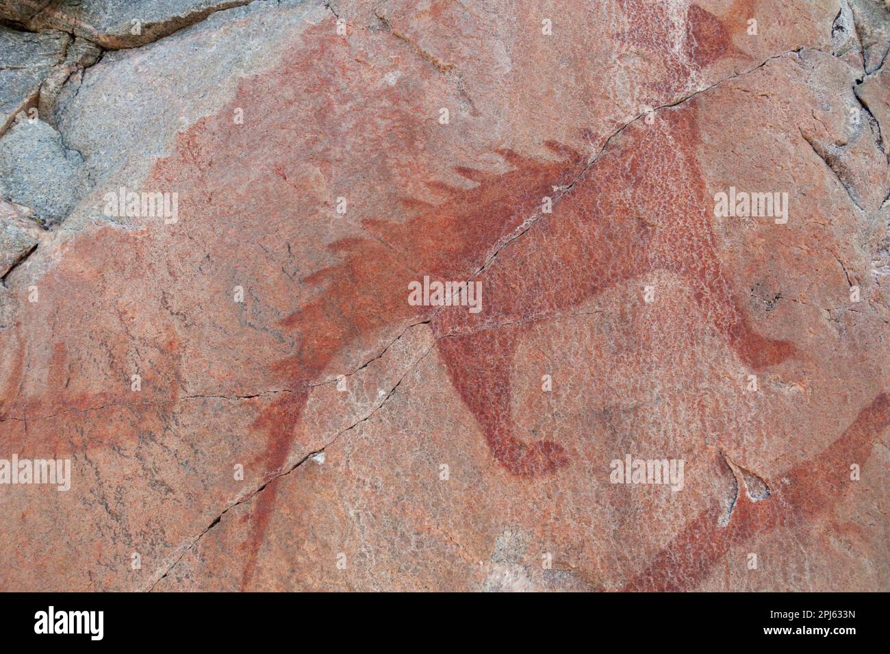Agawa Rock Pictographs Stock Photo - Alamy