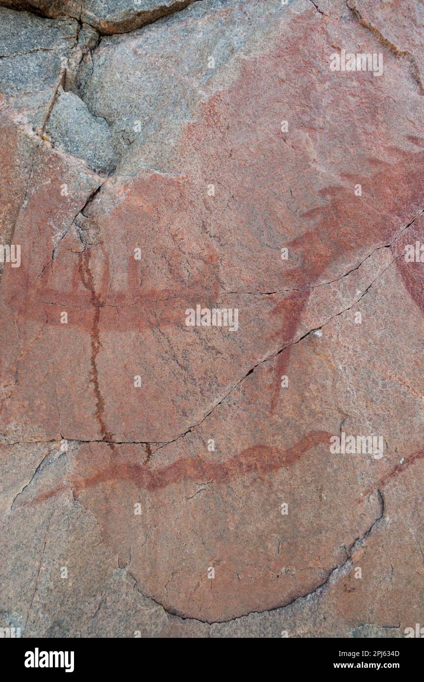 Agawa Rock Pictographs Stock Photo - Alamy