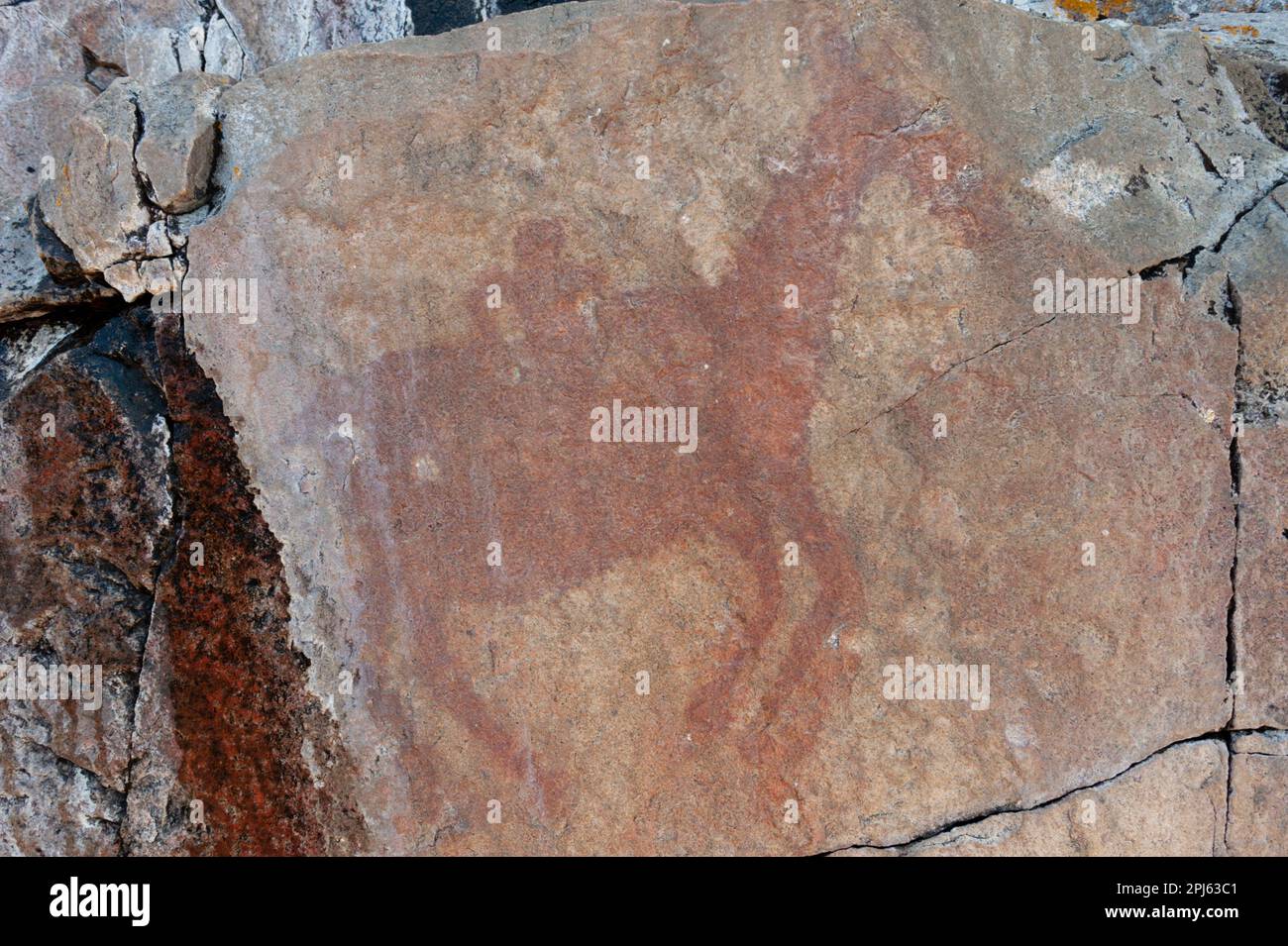 Agawa Rock Pictographs Stock Photo - Alamy