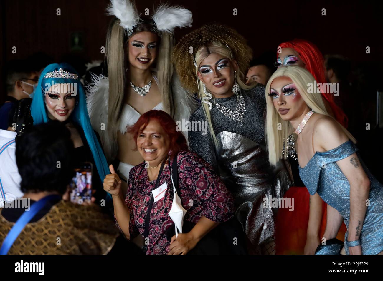 Mexico City, Mexico. 30th Mar, 2023. A group of transgender people ...
