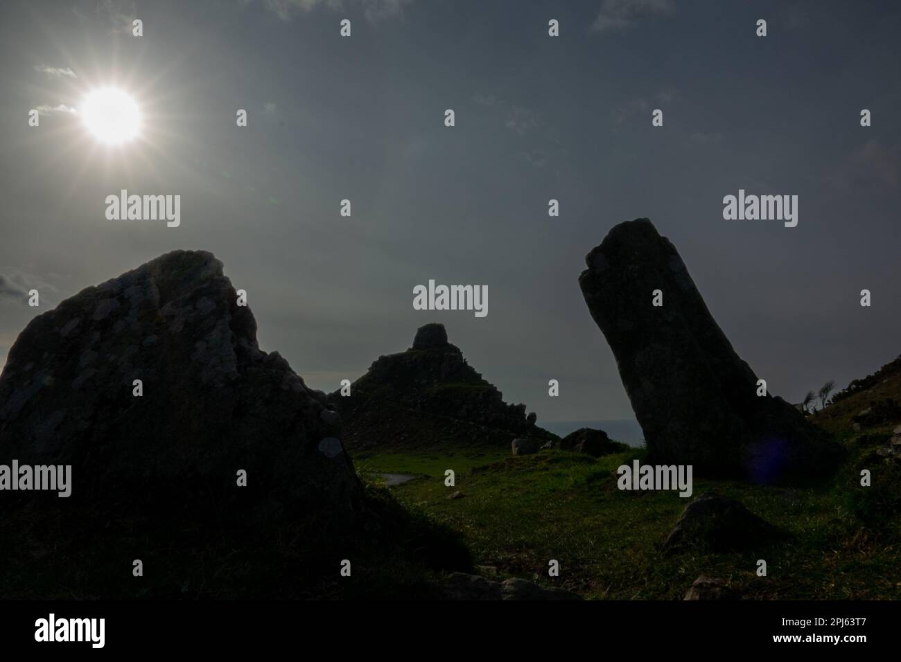 The Valley of Rocks, Valley of the Rocks Stock Photo - Alamy