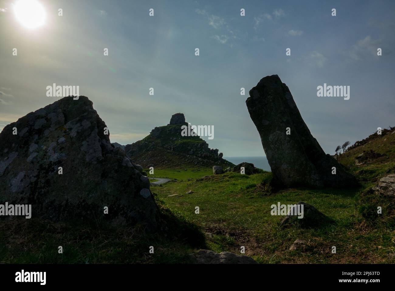The Valley of Rocks, Valley of the Rocks Stock Photo - Alamy