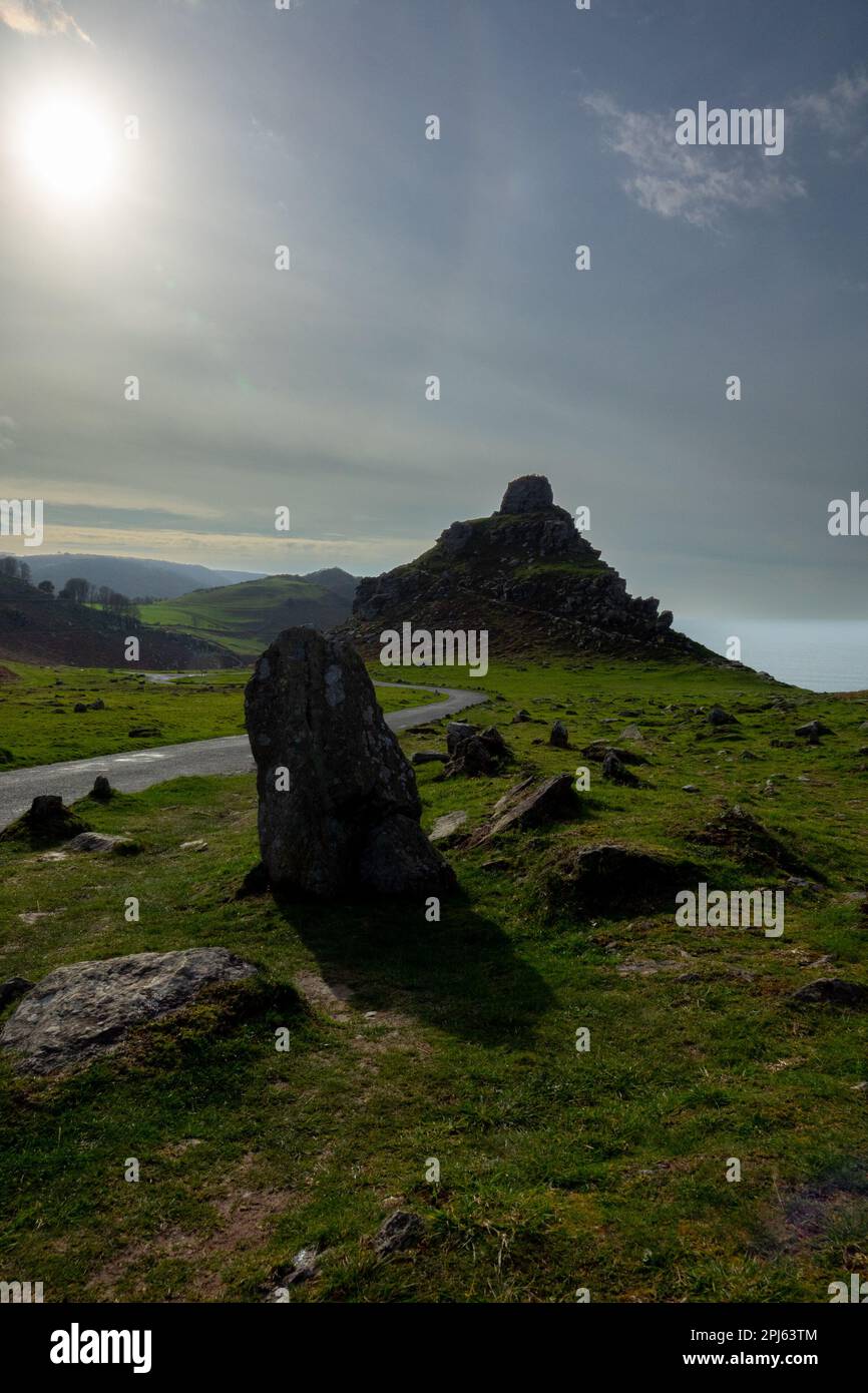 The Valley of Rocks, Valley of the Rocks Stock Photo - Alamy