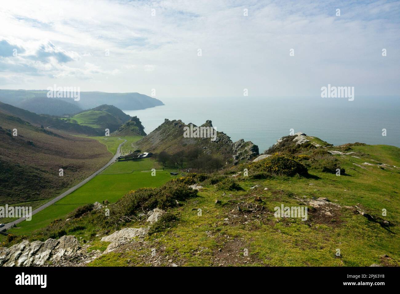 The Valley of Rocks, Valley of the Rocks Stock Photo - Alamy