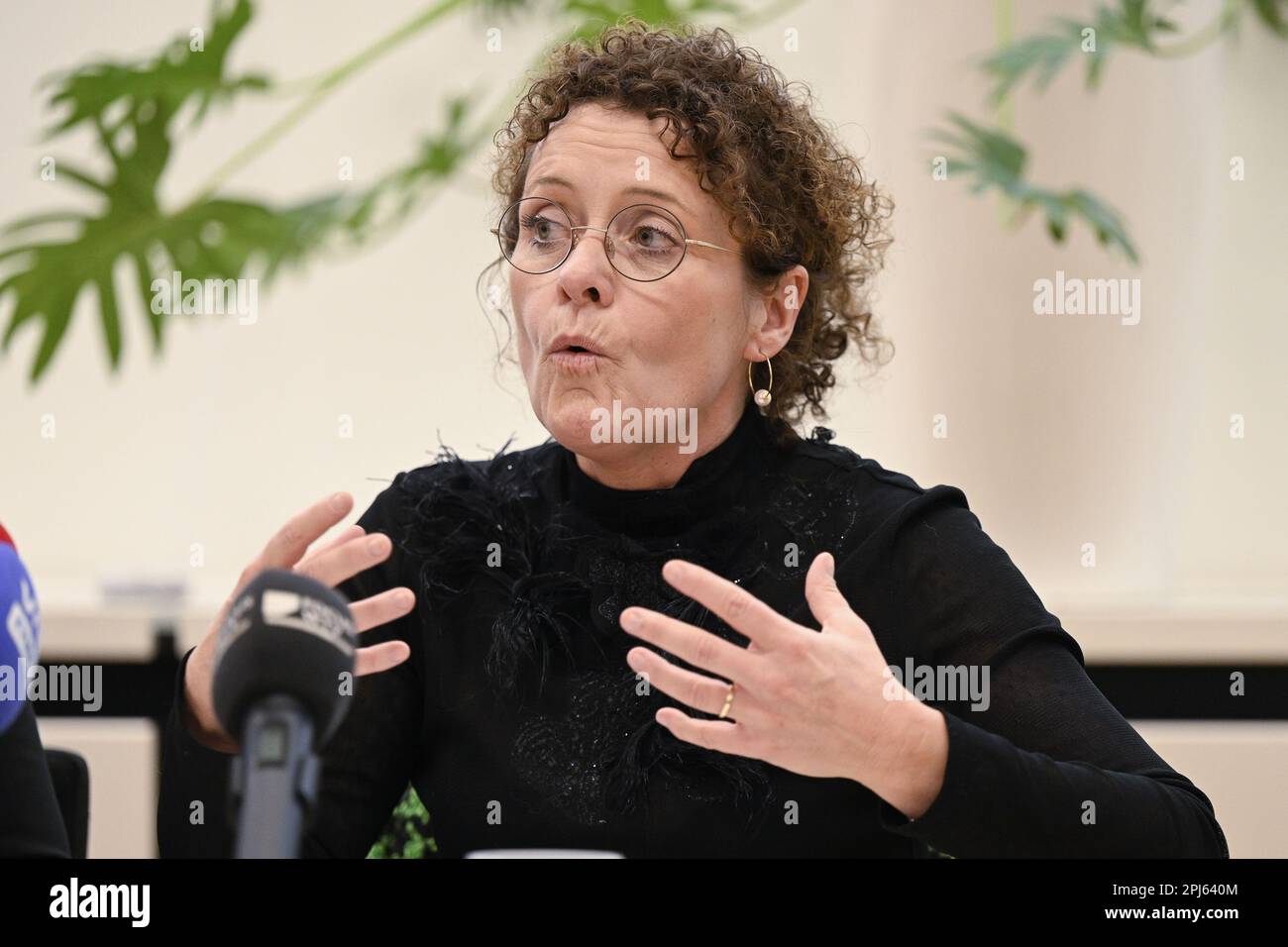 Flemish Minister of Mobility, Public Work Lydia Peeters pictured during ...