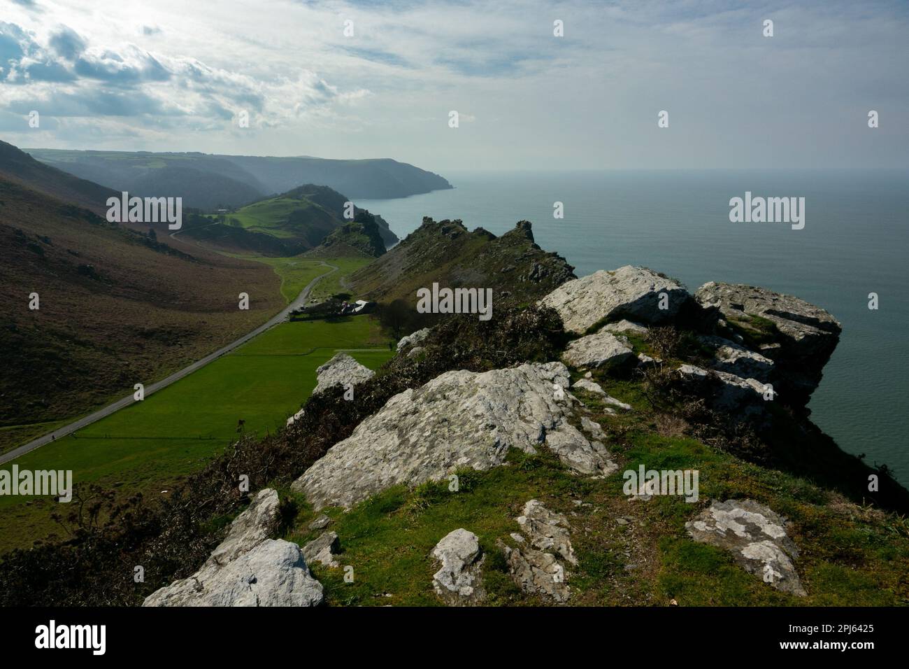 The Valley of Rocks, Valley of the Rocks Stock Photo - Alamy