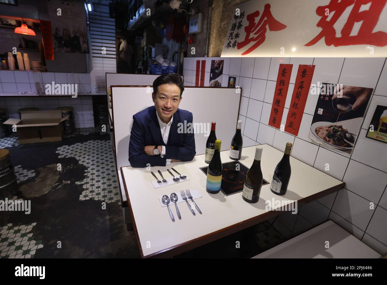 Hong Kong sommelier Reeze Choi, at Big JJ Seafood Hotpot in Central ...
