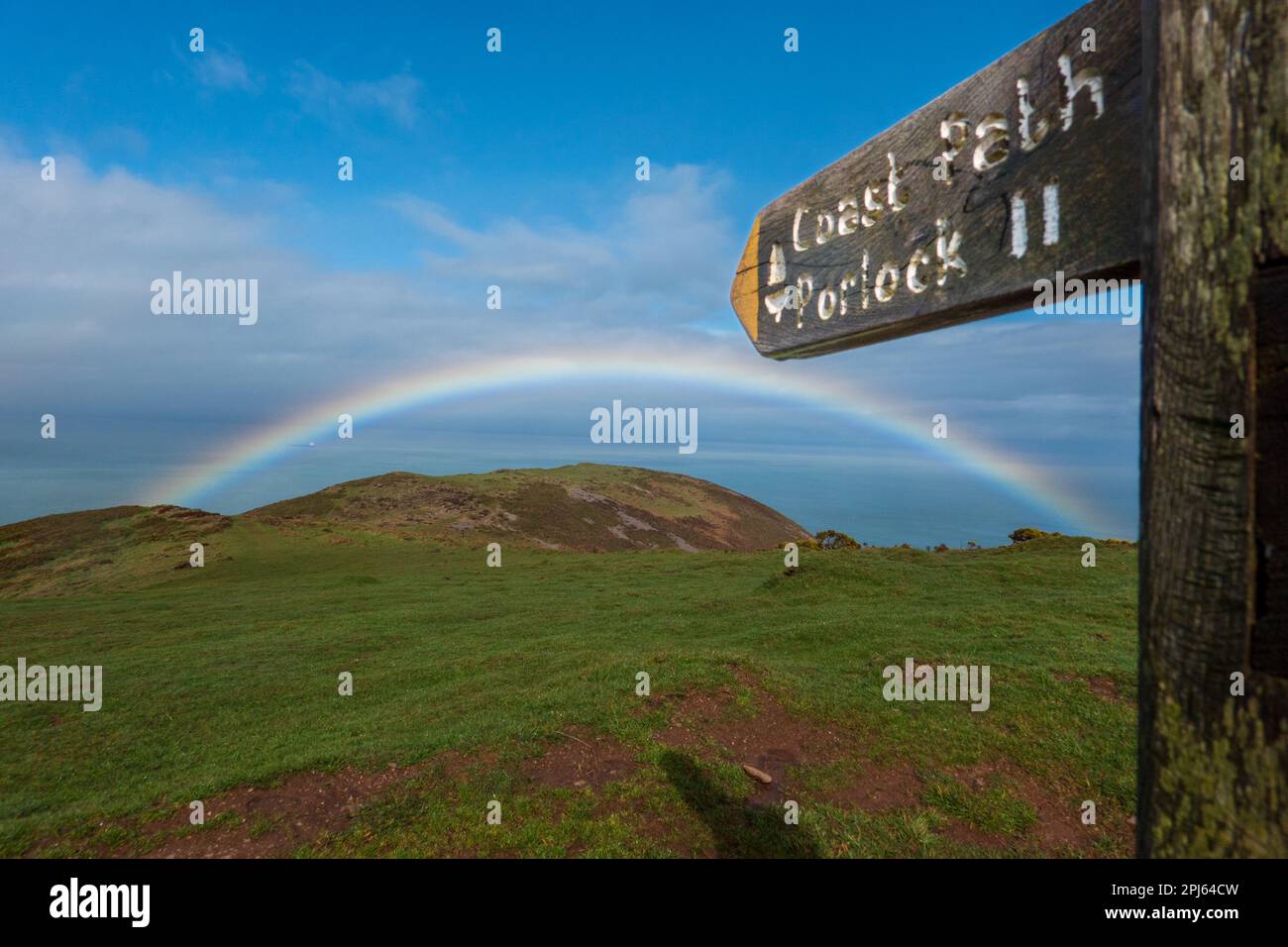 South west coast path devon foreland hi-res stock photography and ...