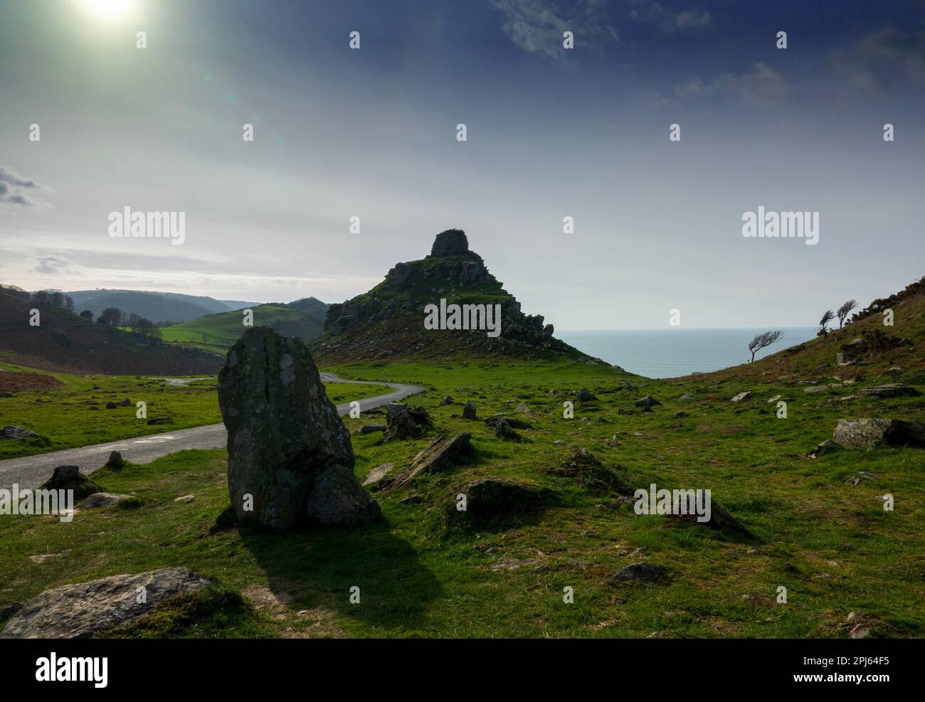The Valley of Rocks, Valley of the Rocks Stock Photo - Alamy