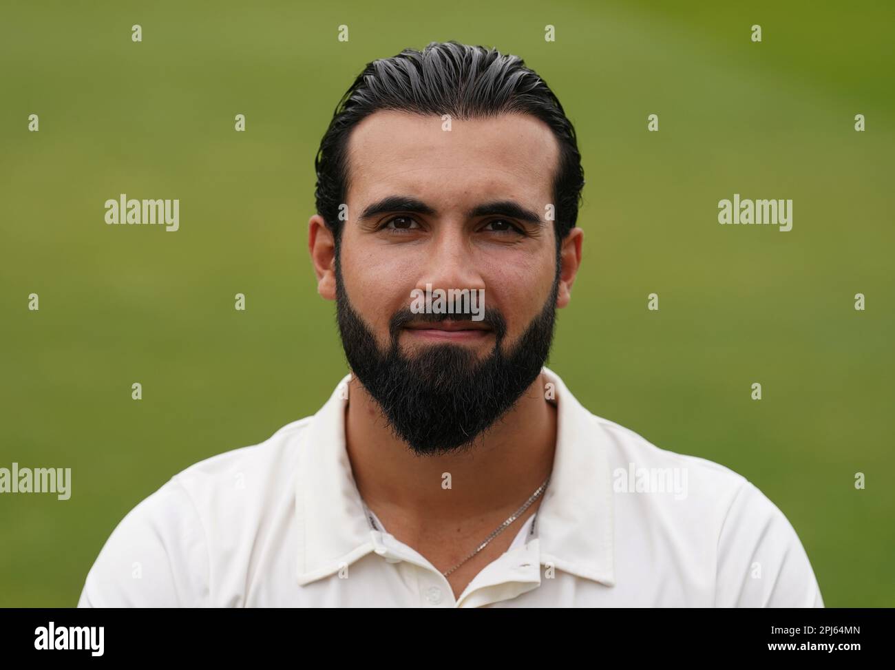 Lancashire's Saqib Mahmood during the media day at Old Trafford Cricket ...
