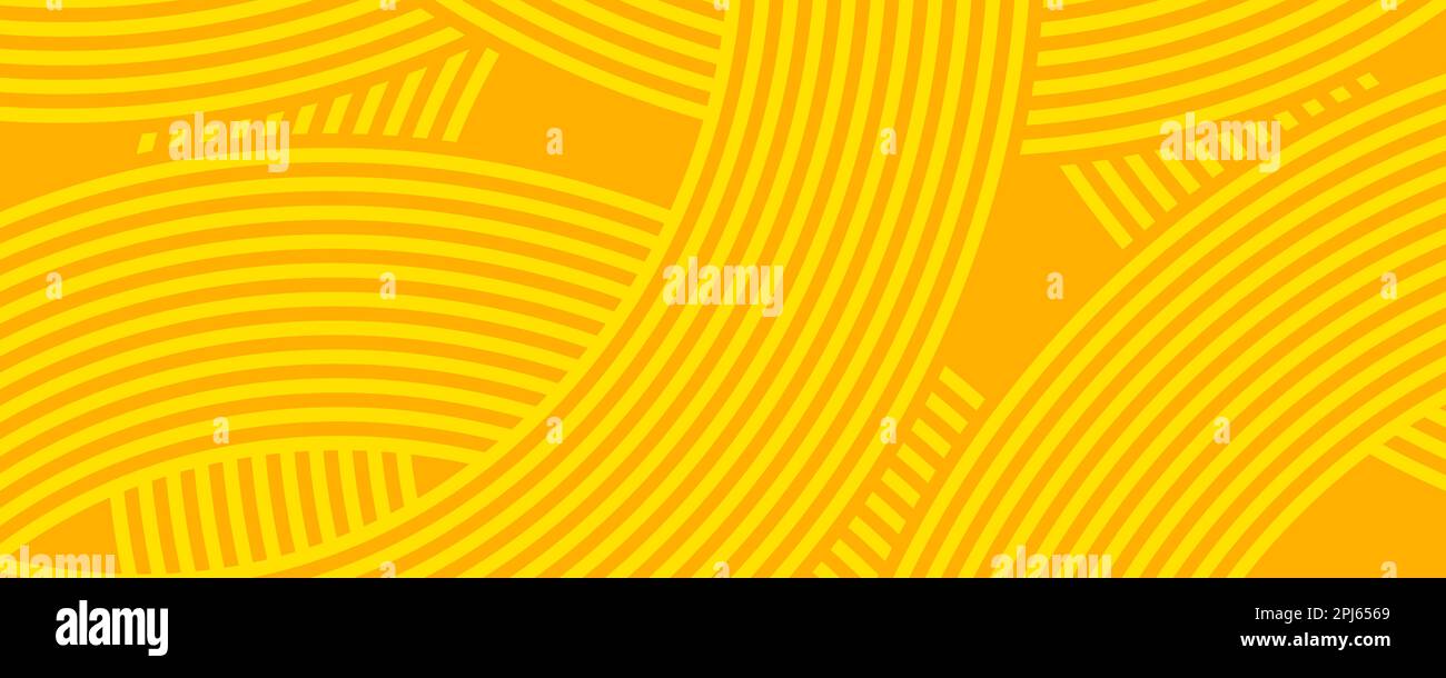 Pasta background, spaghetti abstract geometric pattern. Macaroni yellow ...