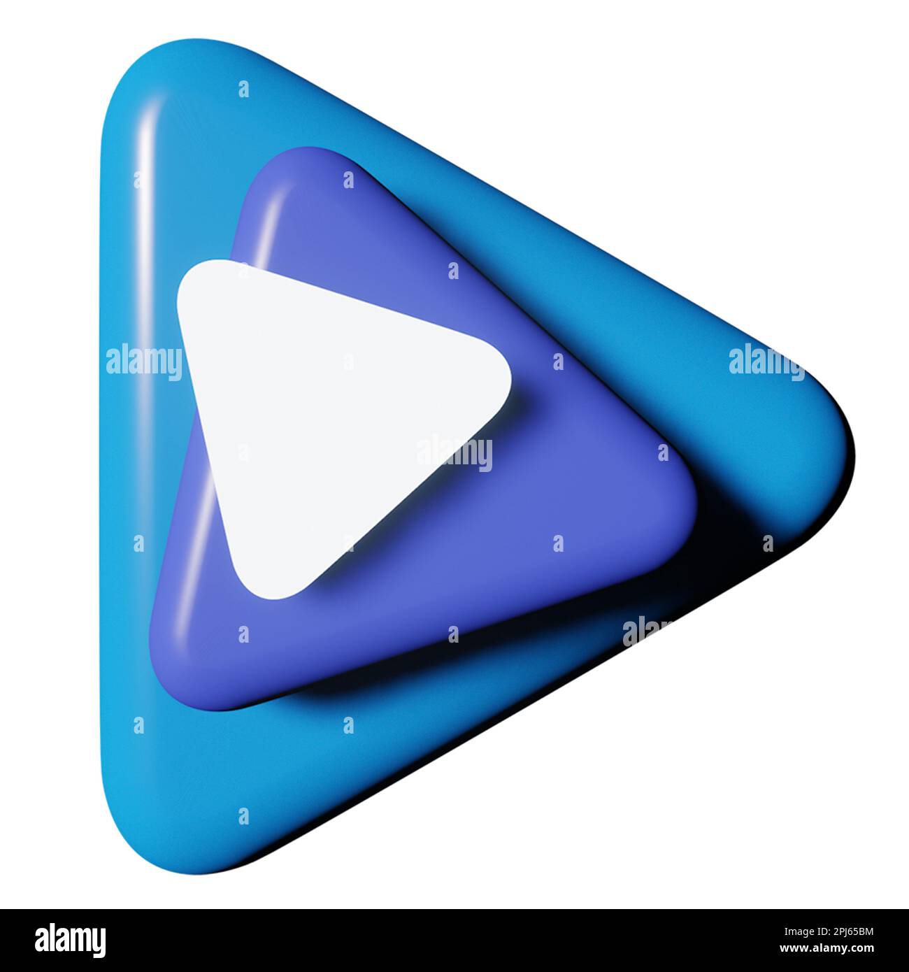 A two-dimensional graphic composed of three overlapping play buttons ... A two-dimensional graphic composed of three overlapping play buttons ...