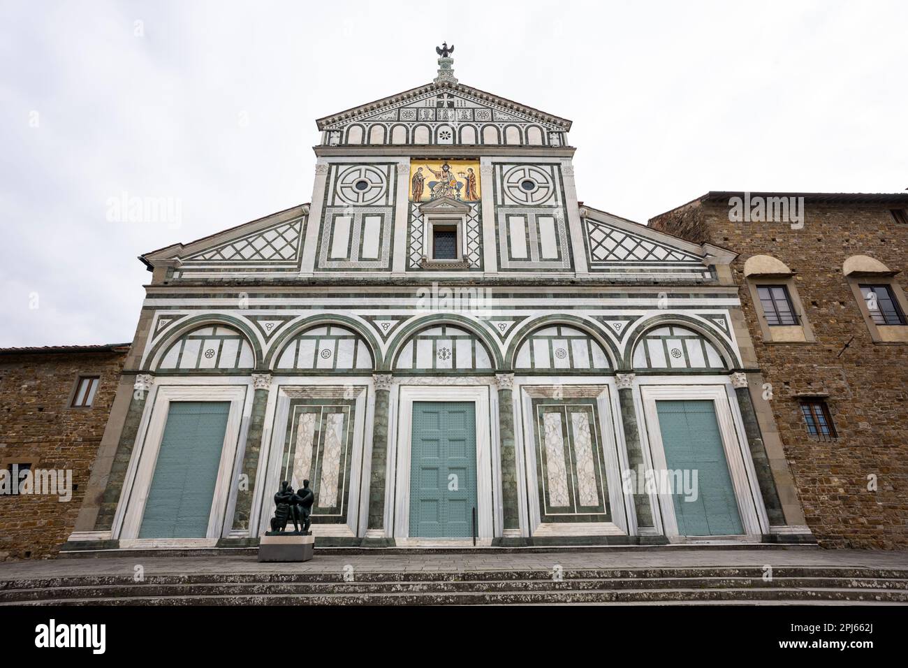 Romanesque basilica of San Miniato al Monte, Florence Stock Photo - Alamy