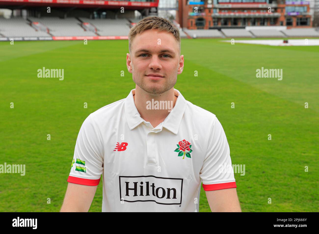 Jack Morley of Lancashire Cricket Club at Lancashire Cricket Media Day ...