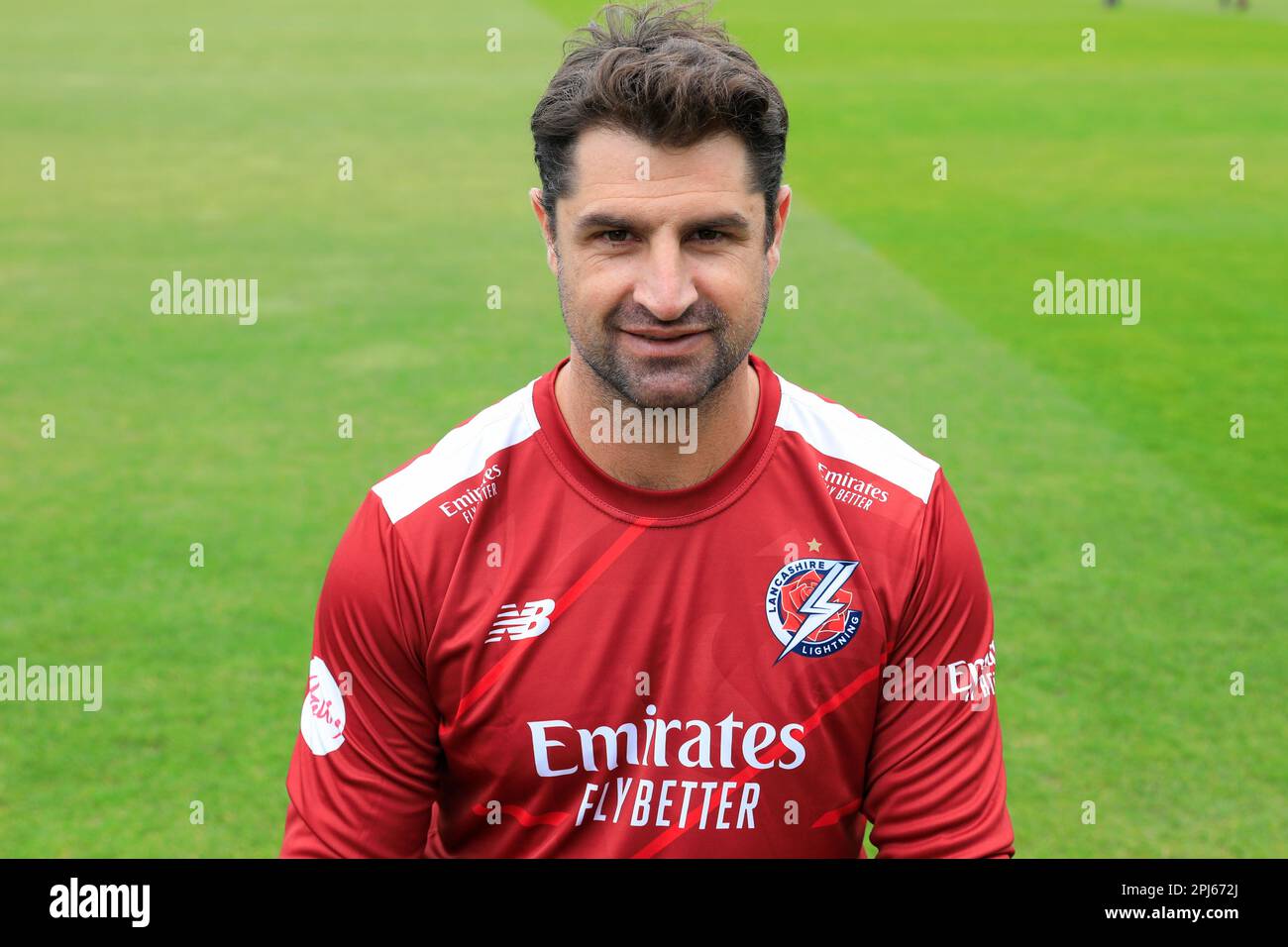 Colin de Grandhomme of Lancashire Lightning at Lancashire Cricket Media ...