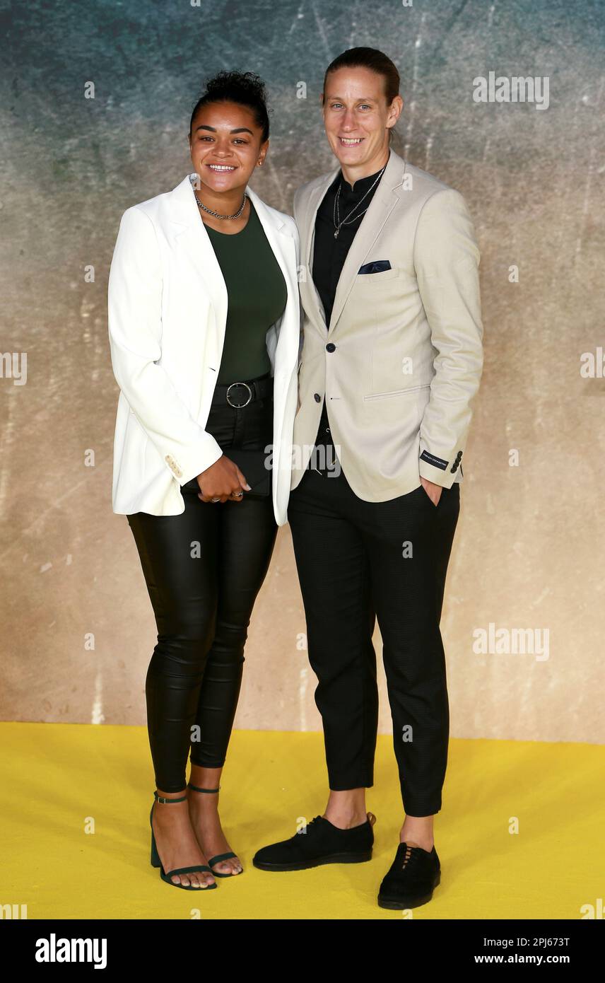 Jess Carter and Ann-Katrin Berger attend the UK Premiere of "Black Adam ...