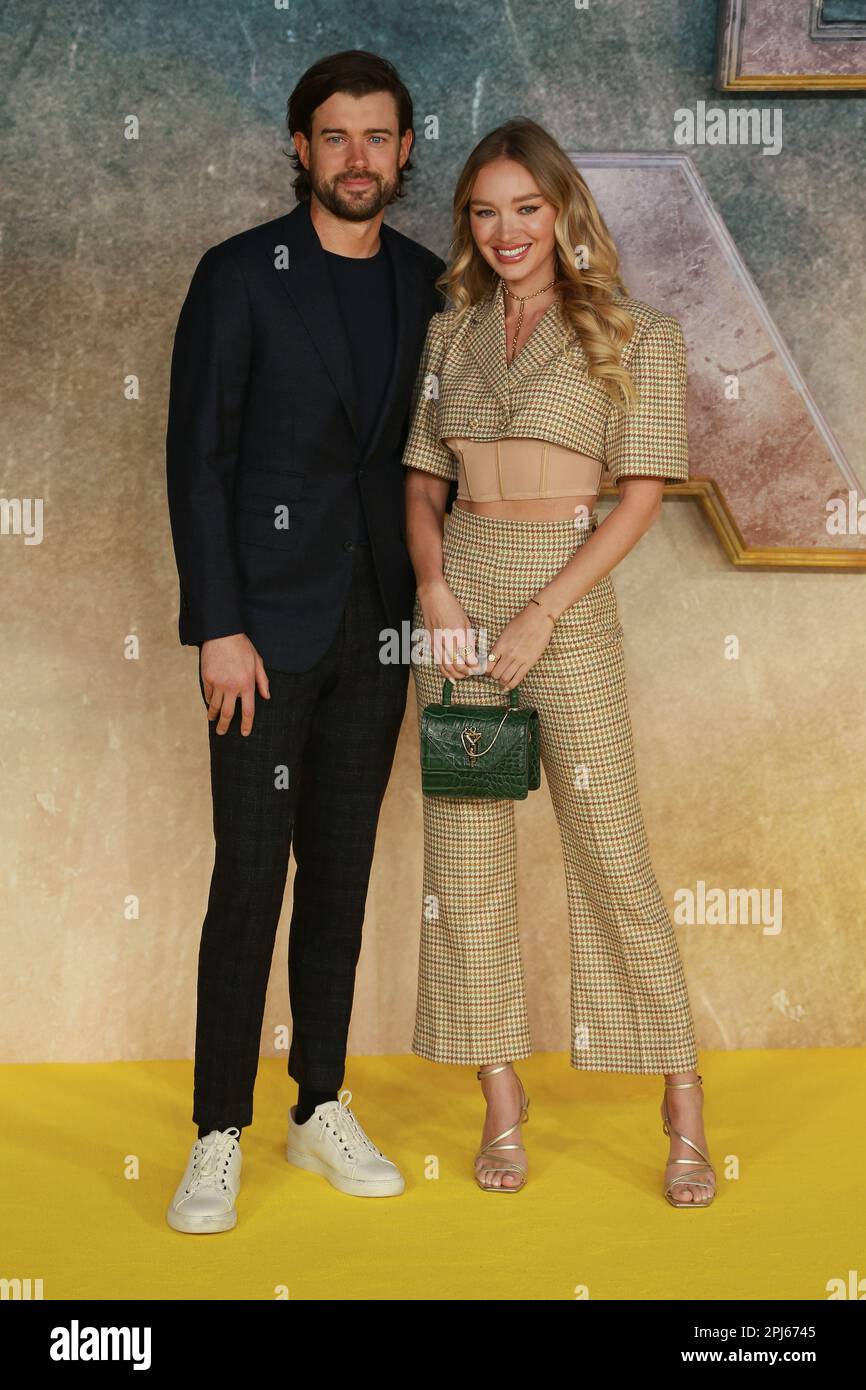 Jack Whitehall and Roxy Horner attend the UK Premiere of "Black Adam ...