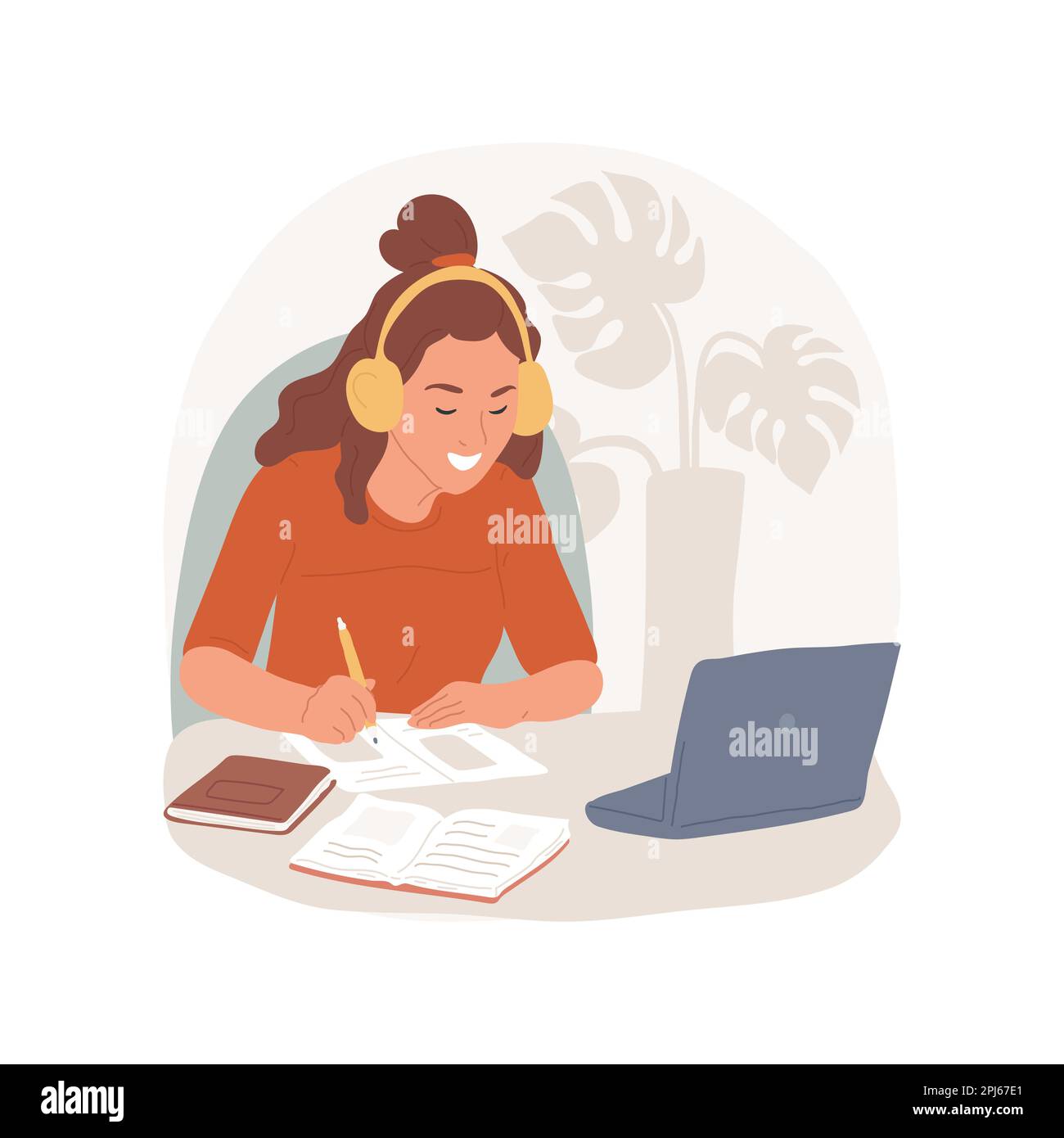 Studying Hard Cartoon