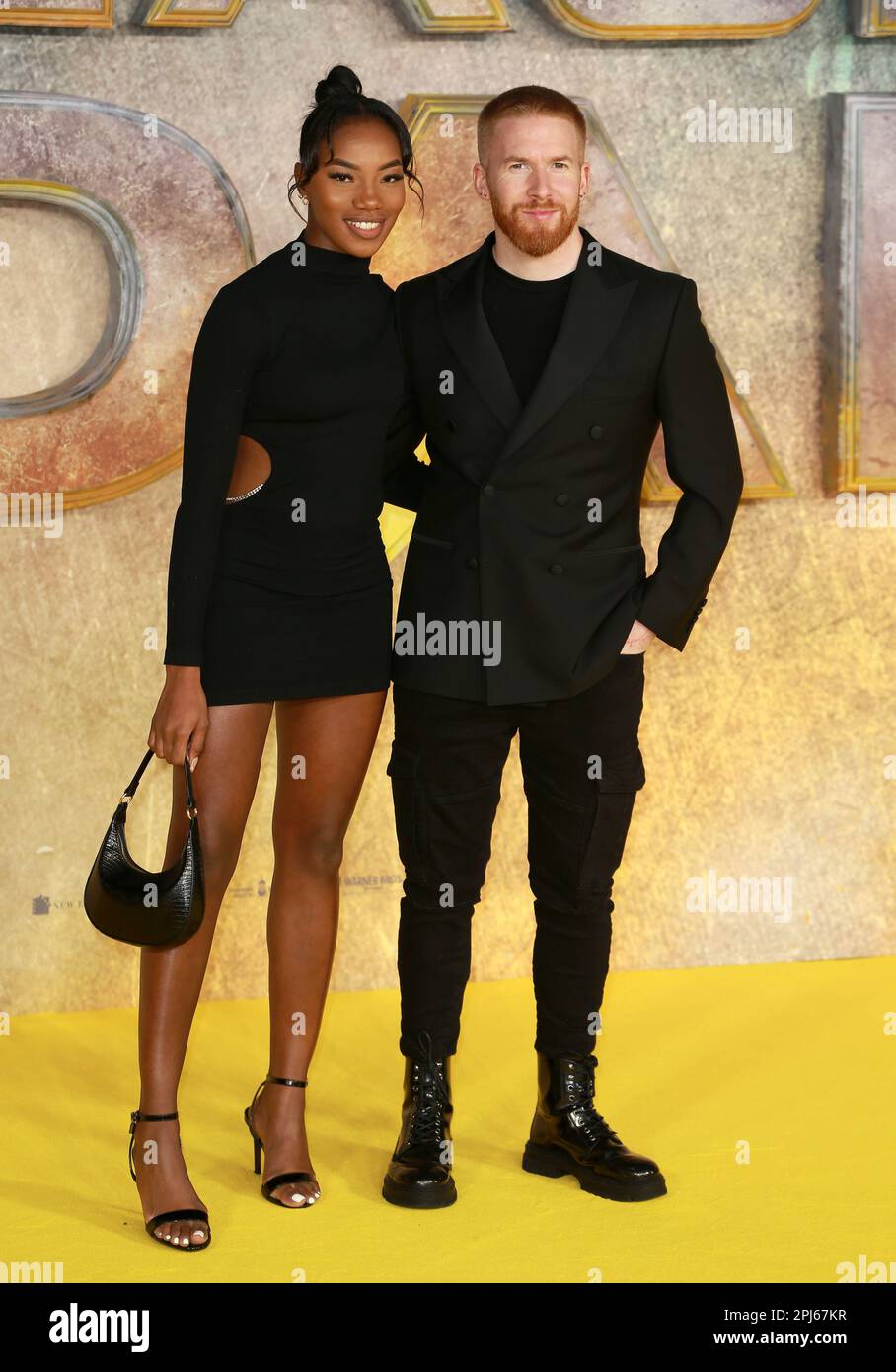 London, UK. 18th Oct, 2022. Chyna Mills and Neil Jones attend the UK Premiere of "Black Adam" at ...
