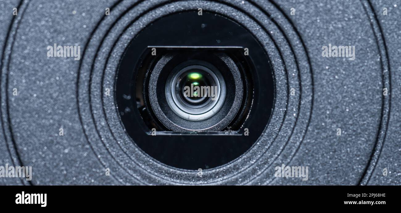 Lens of a small computer webcam Stock Photo - Alamy